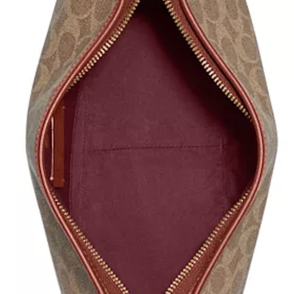 Bags | Nwt Coach Coated Canvas Signature Crossbody Tan Rust Original ...